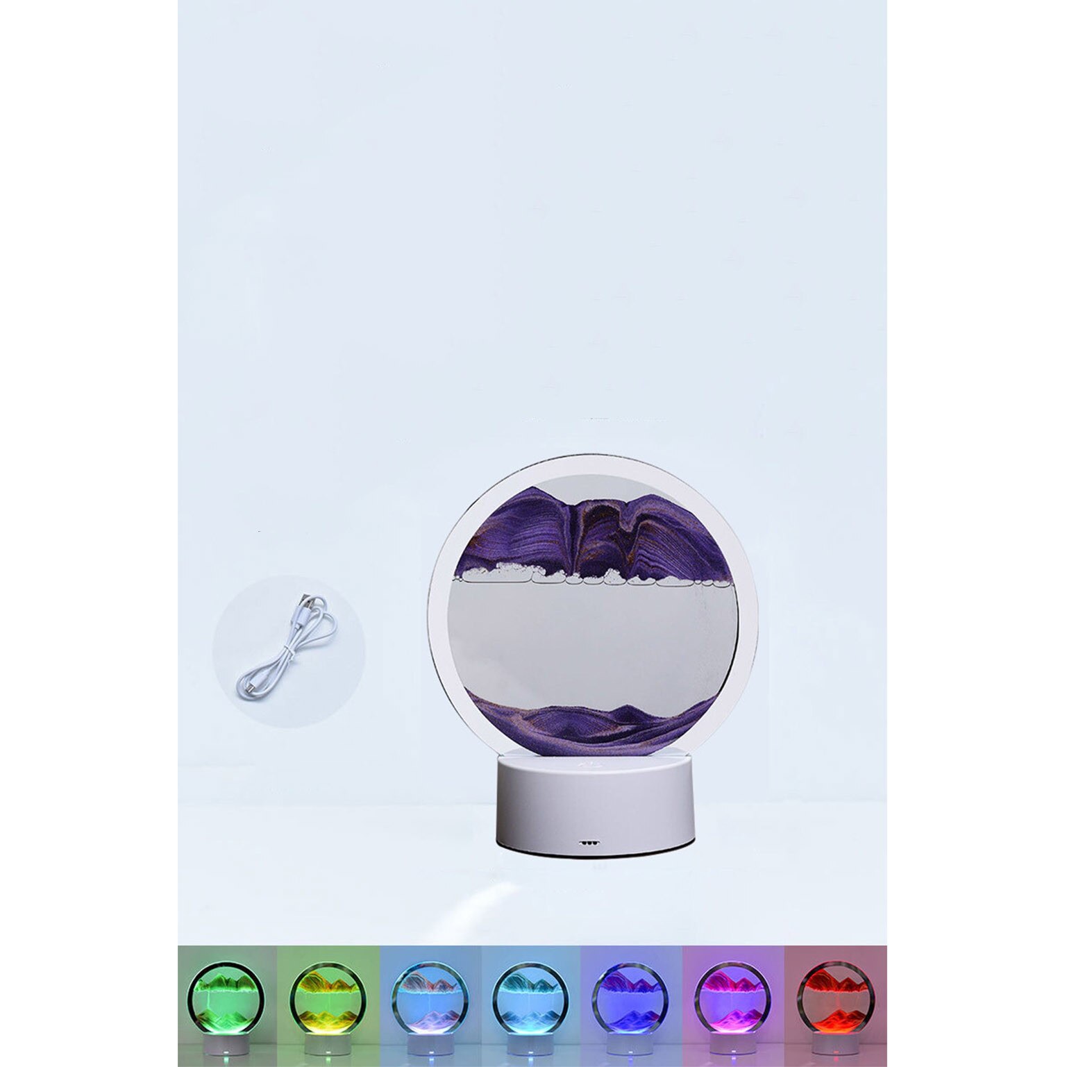 Obiect decorativ pentru birou LightSand Show, tip tablou cu nisip ...