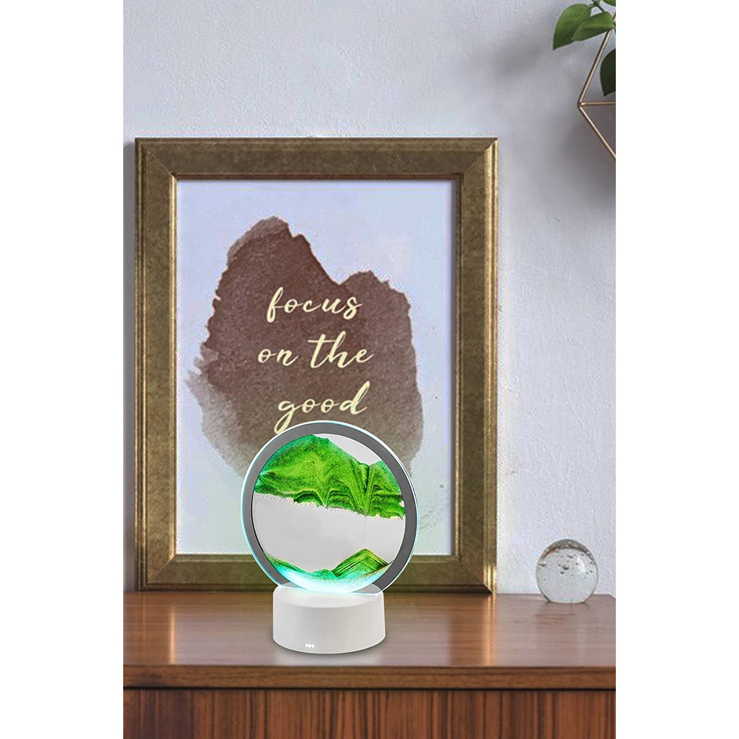 Obiect decorativ pentru birou LightSand Show, tip tablou cu nisip ...