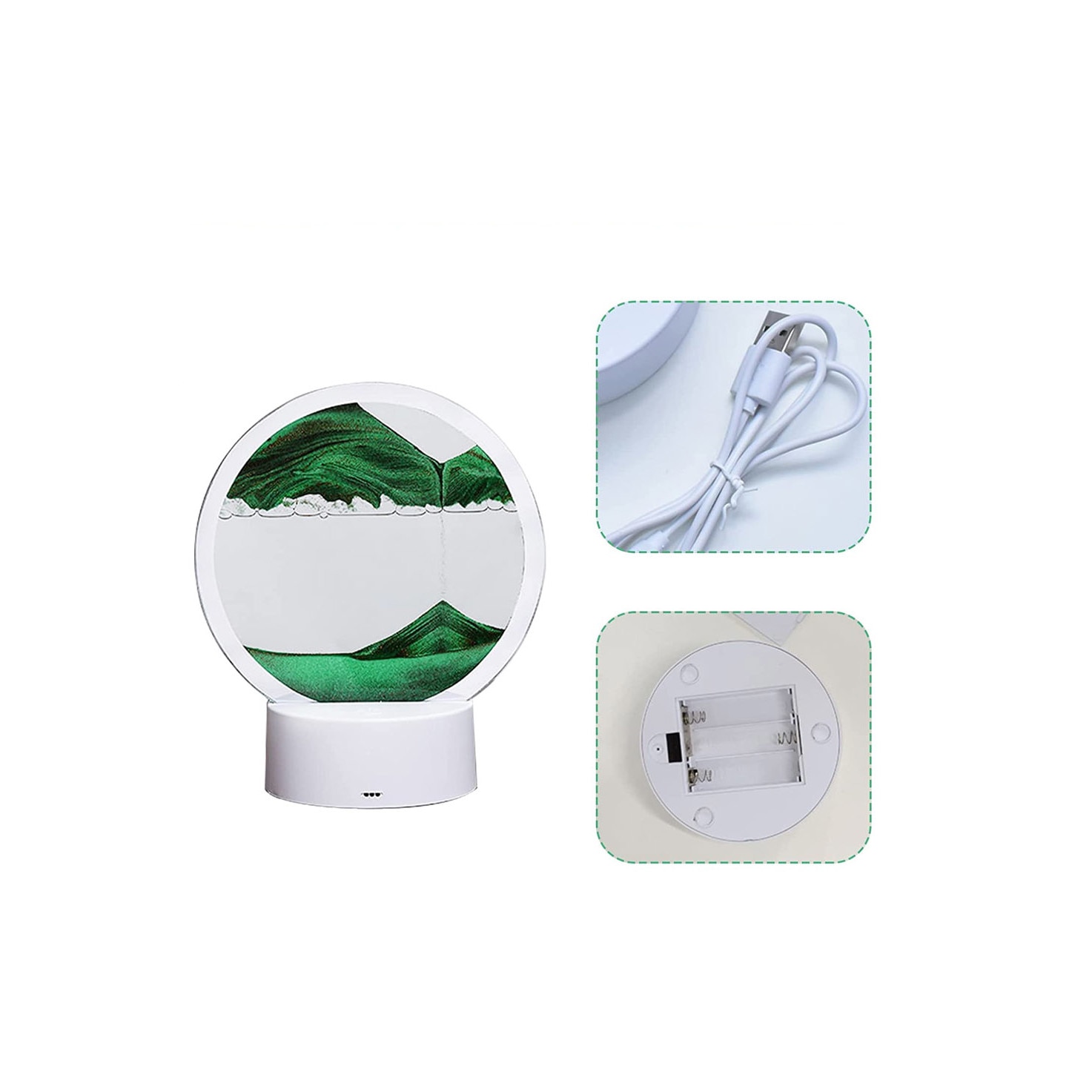 Obiect decorativ pentru birou LightSand Show, tip tablou cu nisip ...