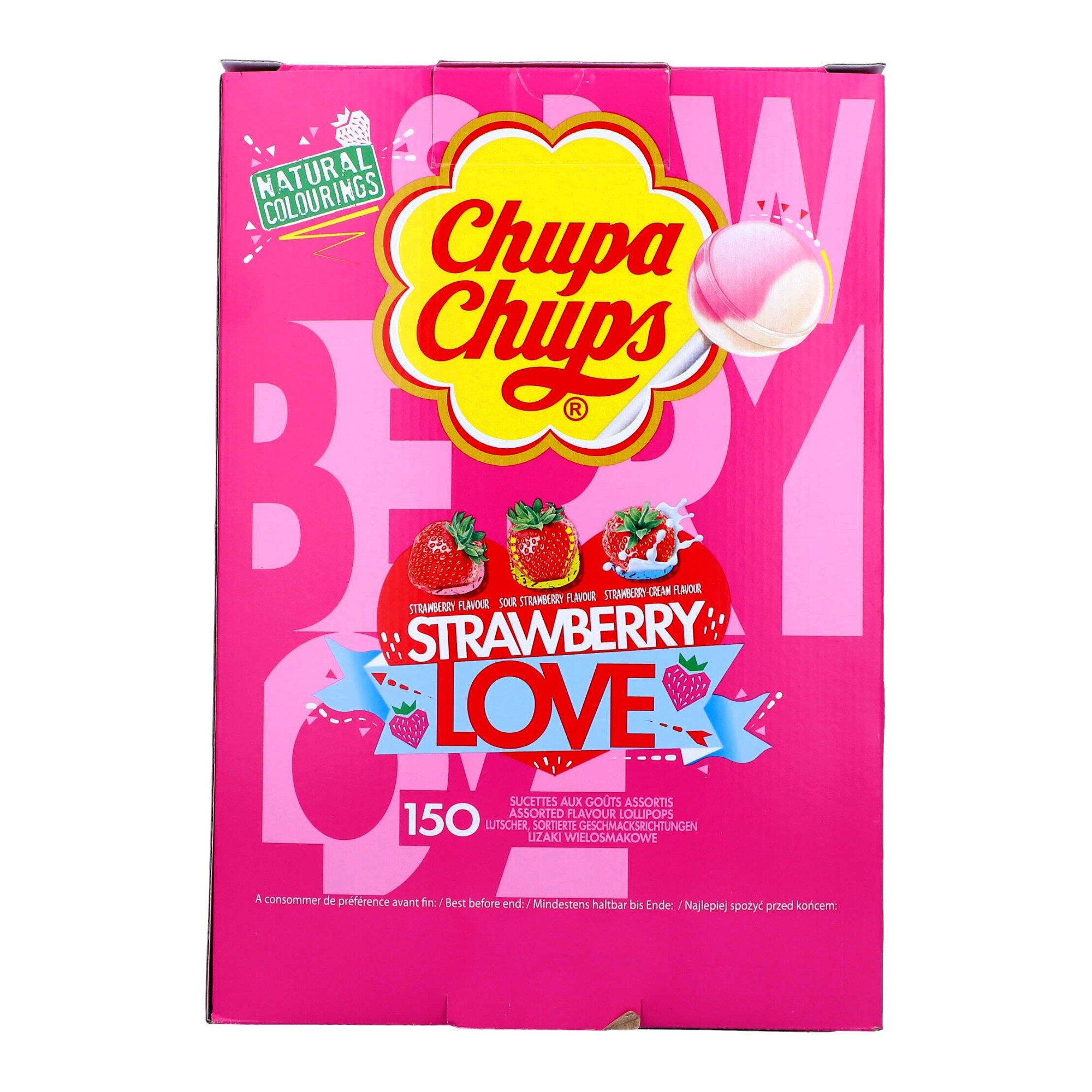 Set 150x Acadele Asortate Chupa Chups Capsuni Mix 150x12g Emagro