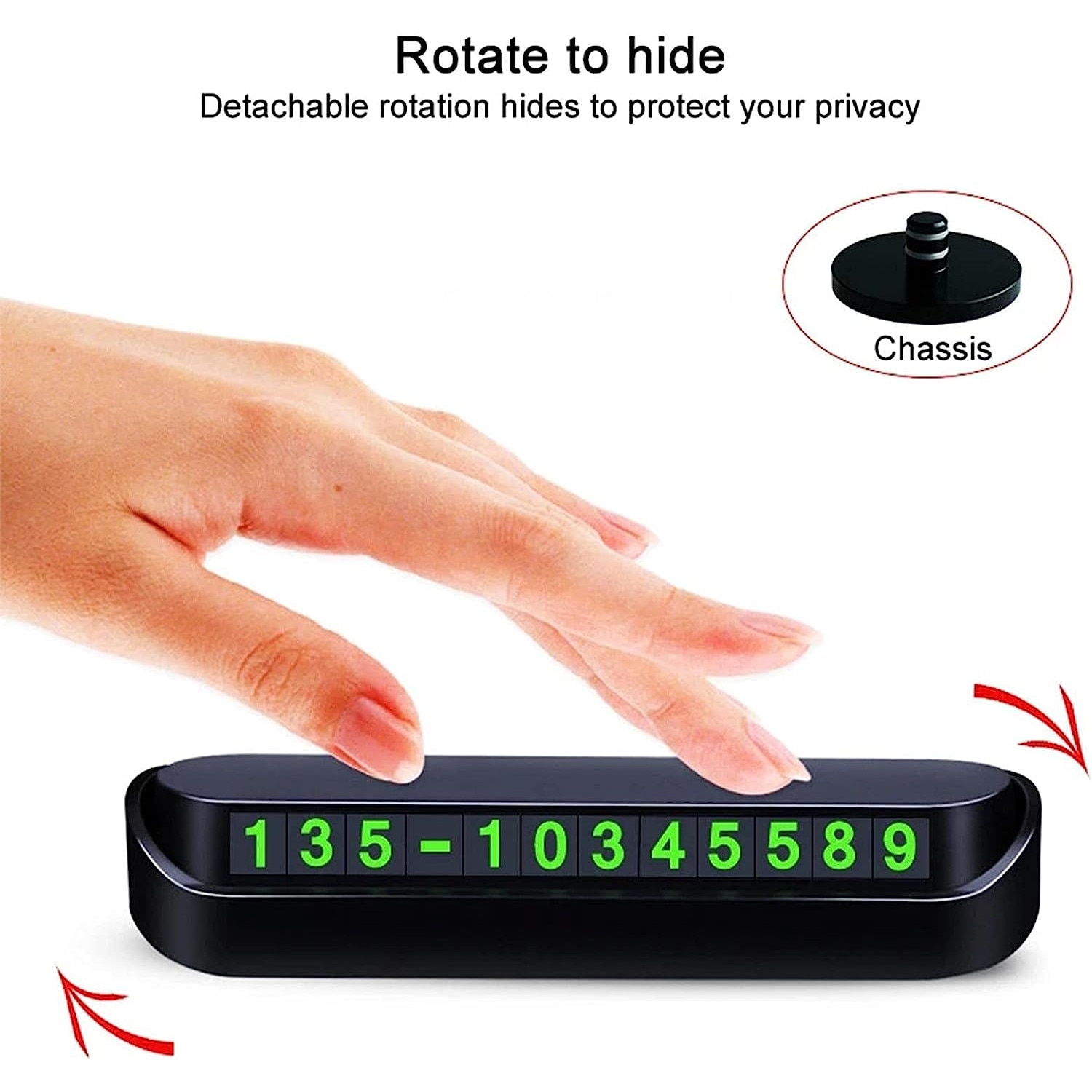 Suport cu numere magnetice fluorescente pentru parcare temporara, de la ...