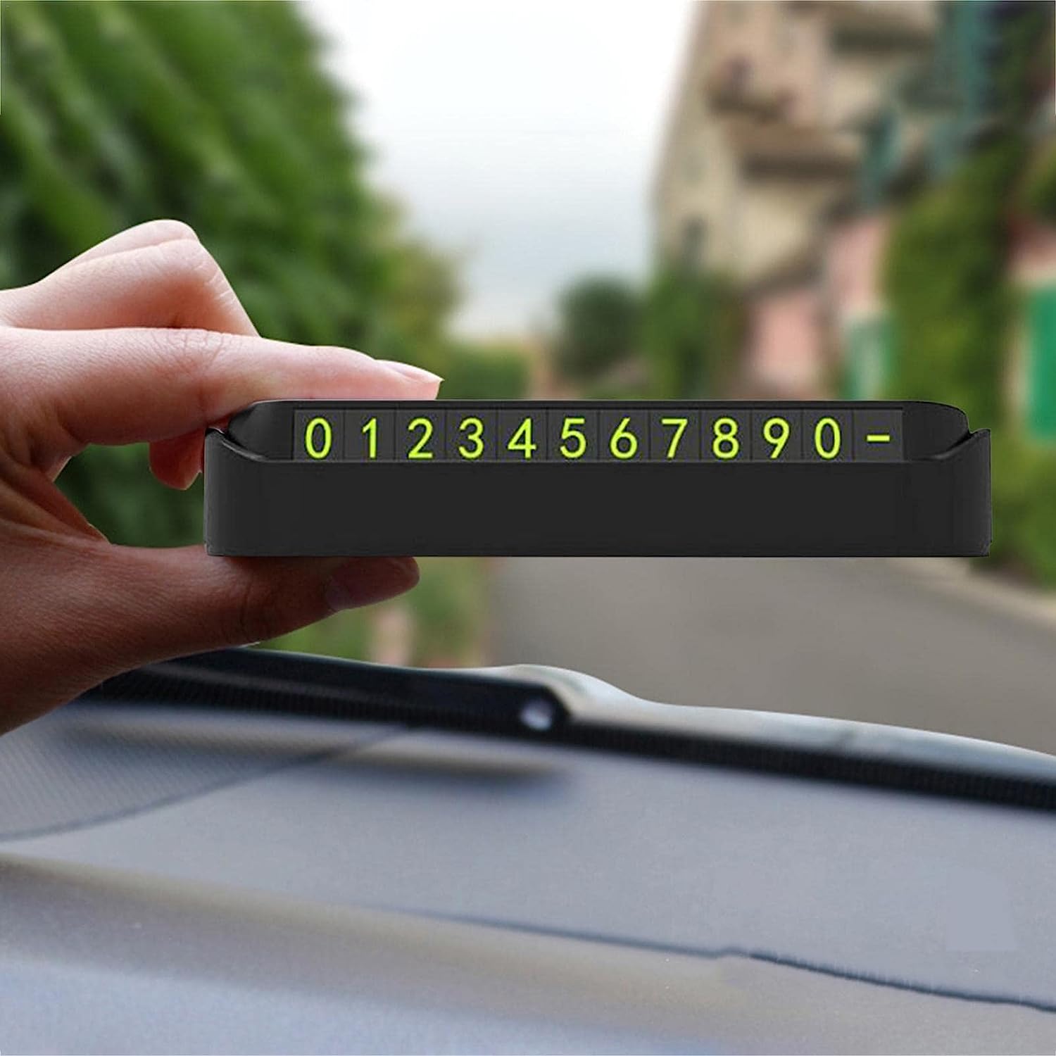 Suport cu numere magnetice fluorescente pentru parcare temporara, de la ...