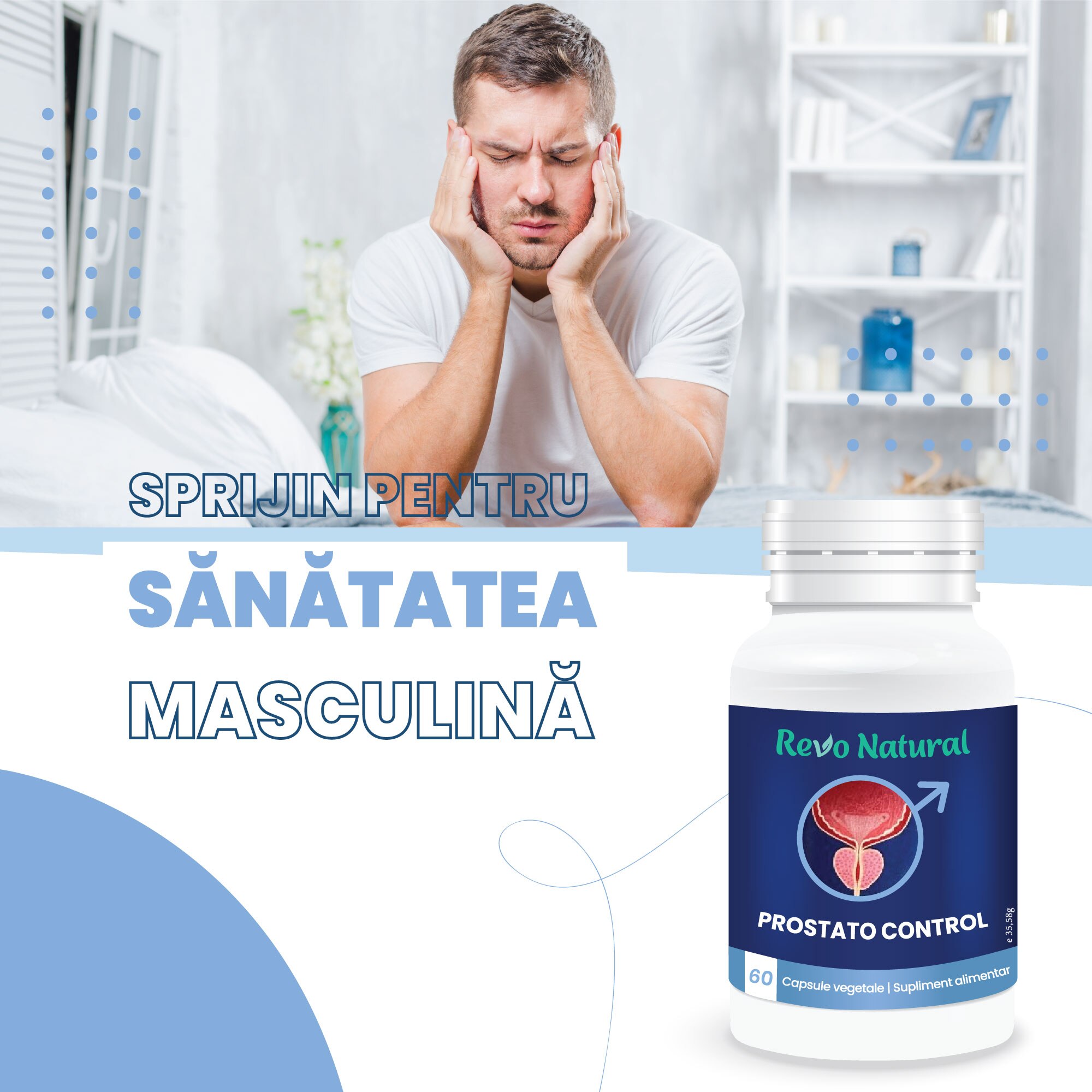 Prostato Control, 60 Capsule, supliment alimentar premium pentru ...