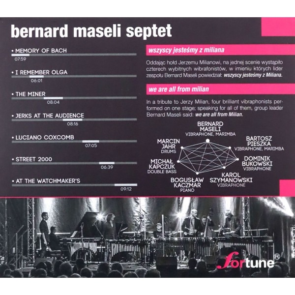 Bernard Maseli Septet: Good Vibes Of Milian - tribute To Jerzy Milian ...