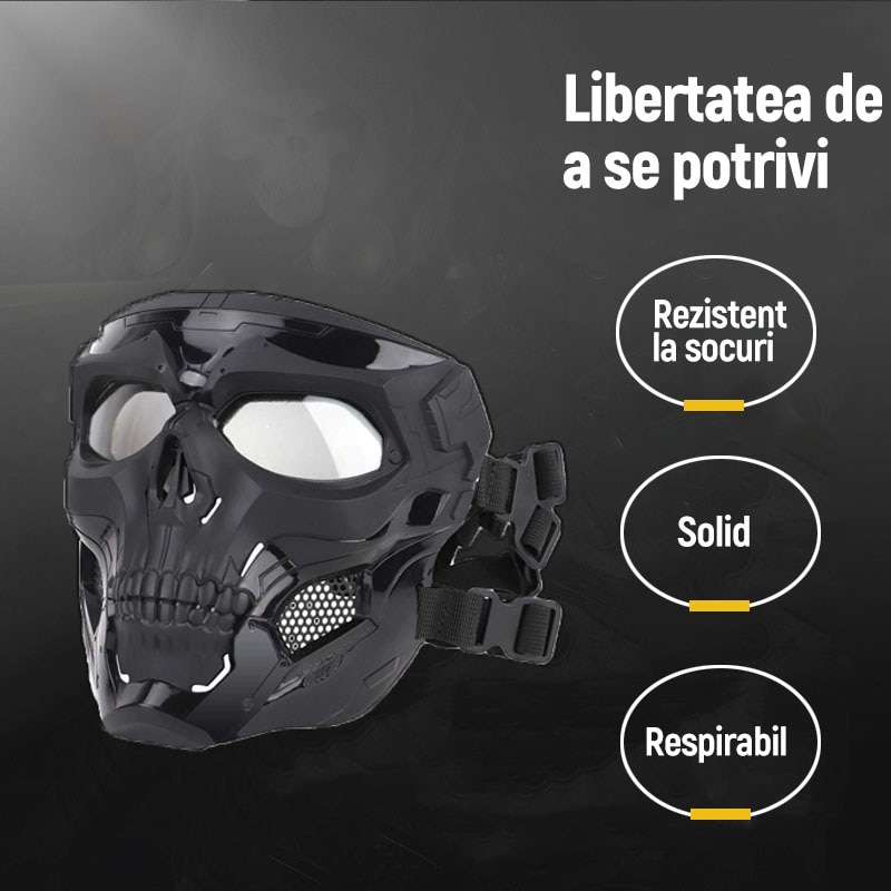 Masca de protectie tactica, Vaxiuja, Forma de craniu, Reglabila ...