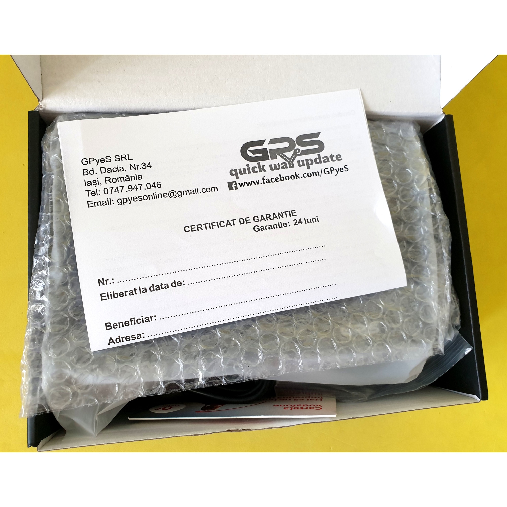 Sistem de navigatie GPS 7 inch, 48 Gb, GPyeS JOY 7C Model 2024, Cartela ...