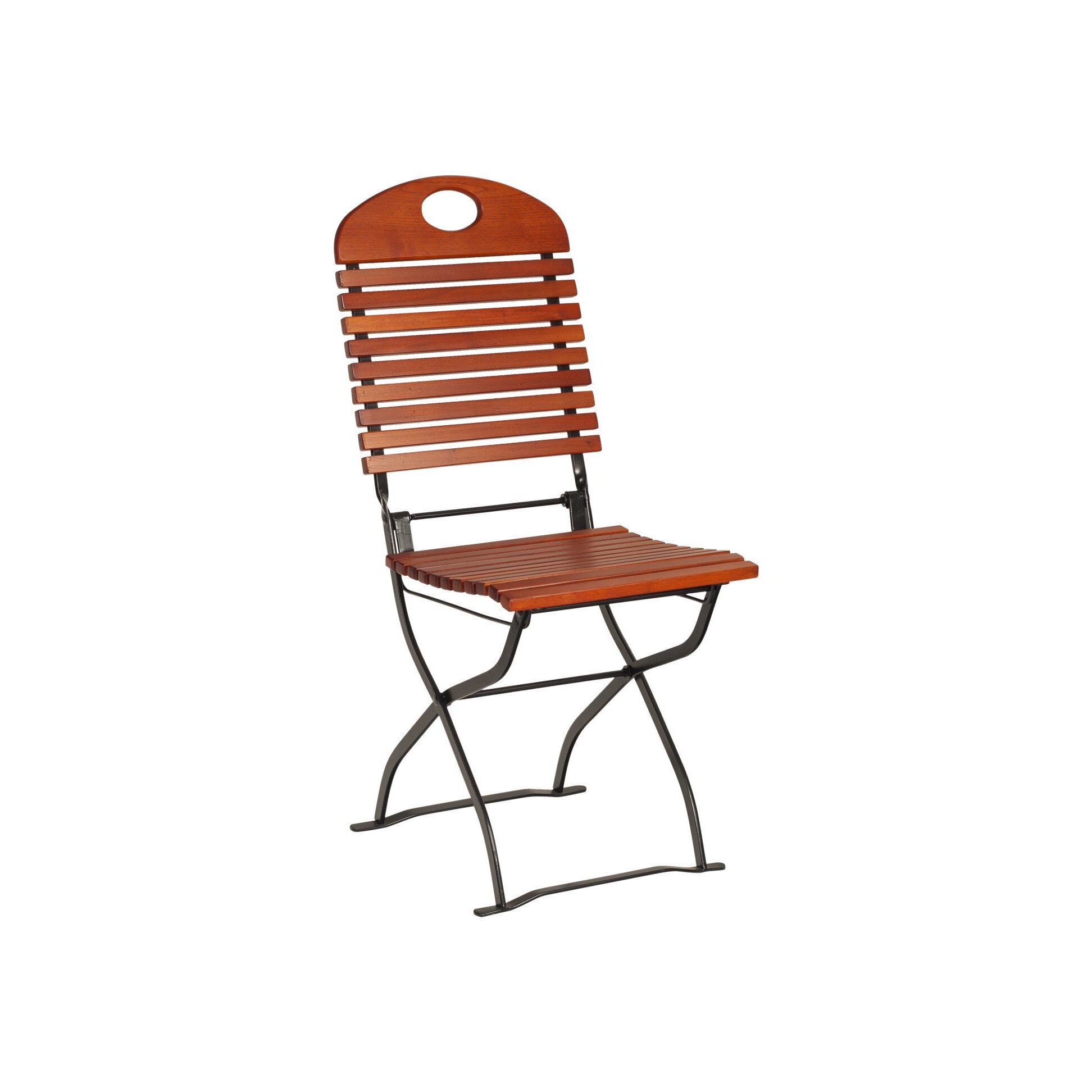 Scaun de gradina Feromet Ancona din metal si lemn salcam - eMAG.ro