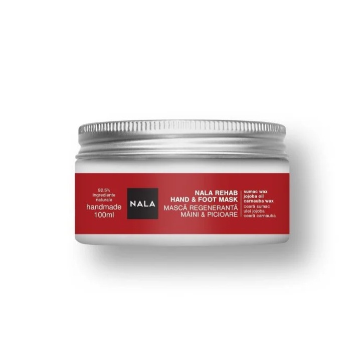 Masca regeneranta maini si picioare, NALA, ceara sumac, ulei jojoba ...