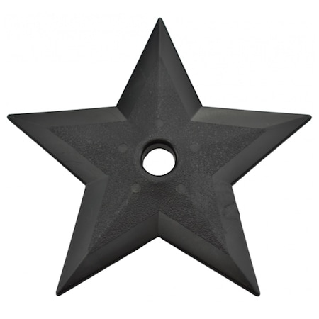 Steluta ninja Shuriken din plastic, 5 colturi, 12 cm - eMAG.ro