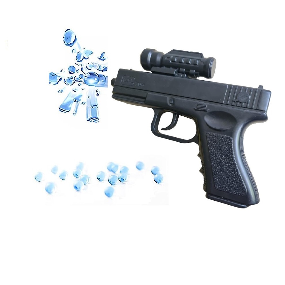 Пистолет играчка с гел, Orbeez Модел Glock 709 500, 6+, Черен - eMAG.bg