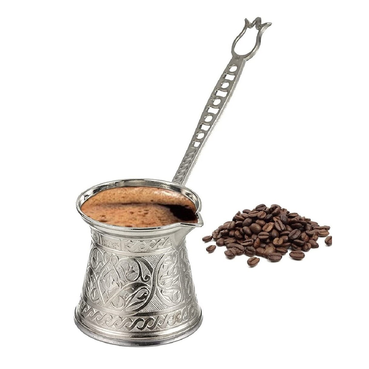 Ibric cafea turceasca in stil otoman, AYTEK Cezve No 5, Zamac si Inox ...