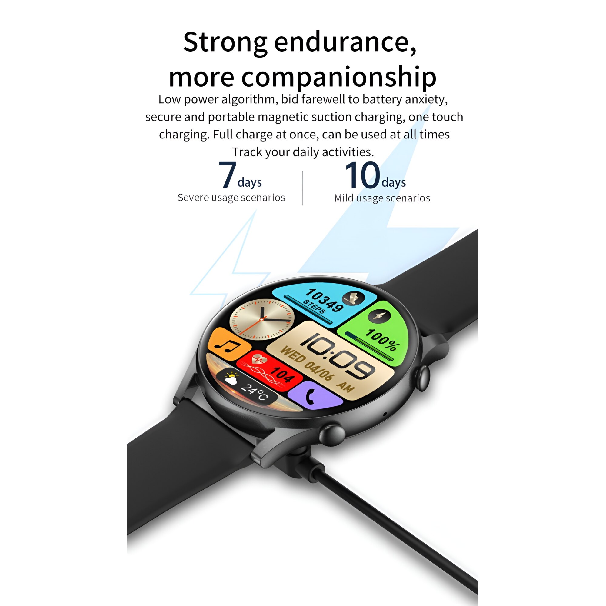 Smartwatch IdealStore Moon Style Collection, 1,43 инча HD AMOLED екран ...