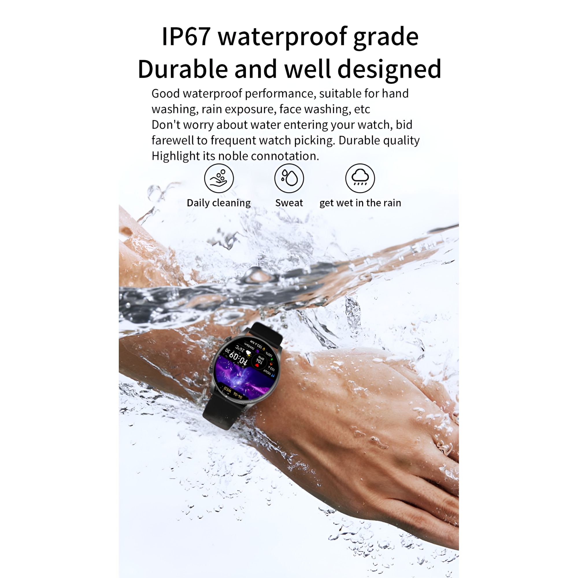 Smartwatch IdealStore Moon Style Collection, 1,43 инча HD AMOLED екран ...