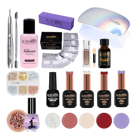 Kit Oja Semipermanenta One Step LUXORISE Diamond Exclusive - eMAG.ro
