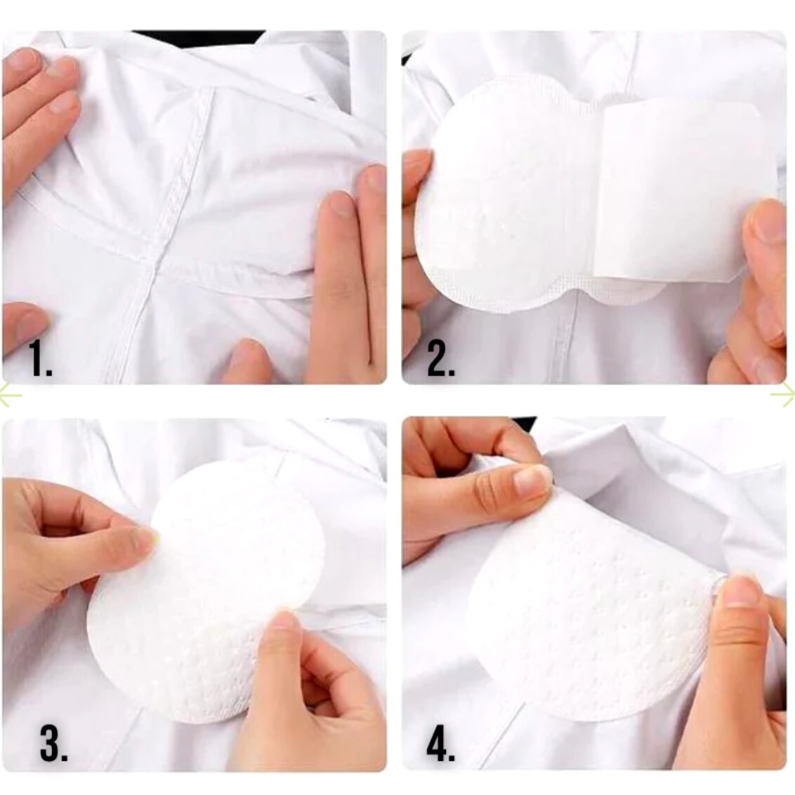 Set de 10 Dischete absorbante anti-transpiratie, albe - eMAG.ro