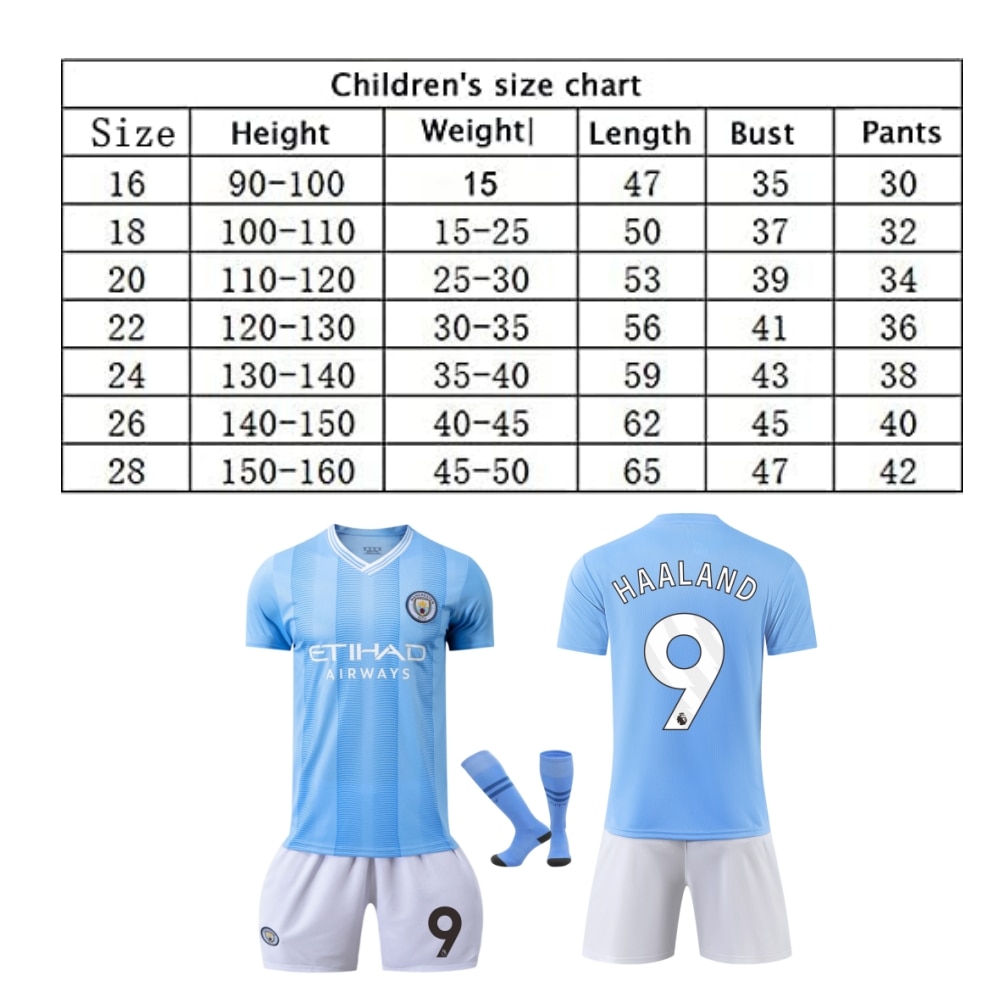 Детски спортен екип Manchester City Haaland, Полиестер - eMAG.bg