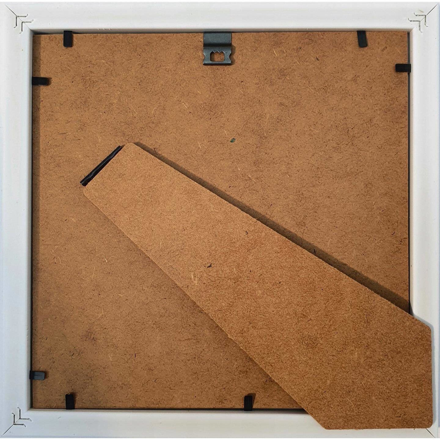 Rama foto patrata, Aura, Plastic/Sticla, 20x20, Alb - eMAG.ro