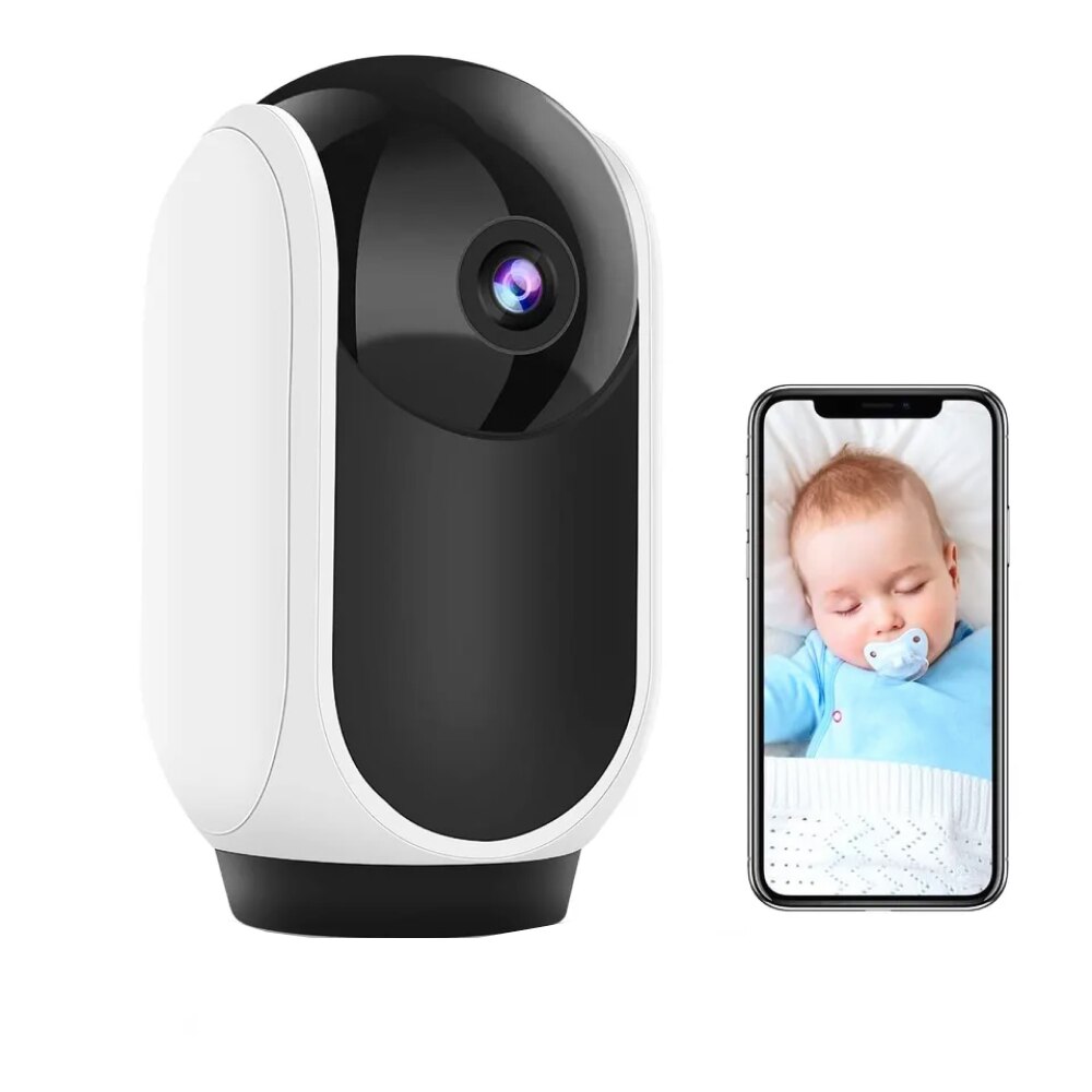 Set Baby Monitor AI, FullHD 2MP, Rotire automata 360 grade, Night ...