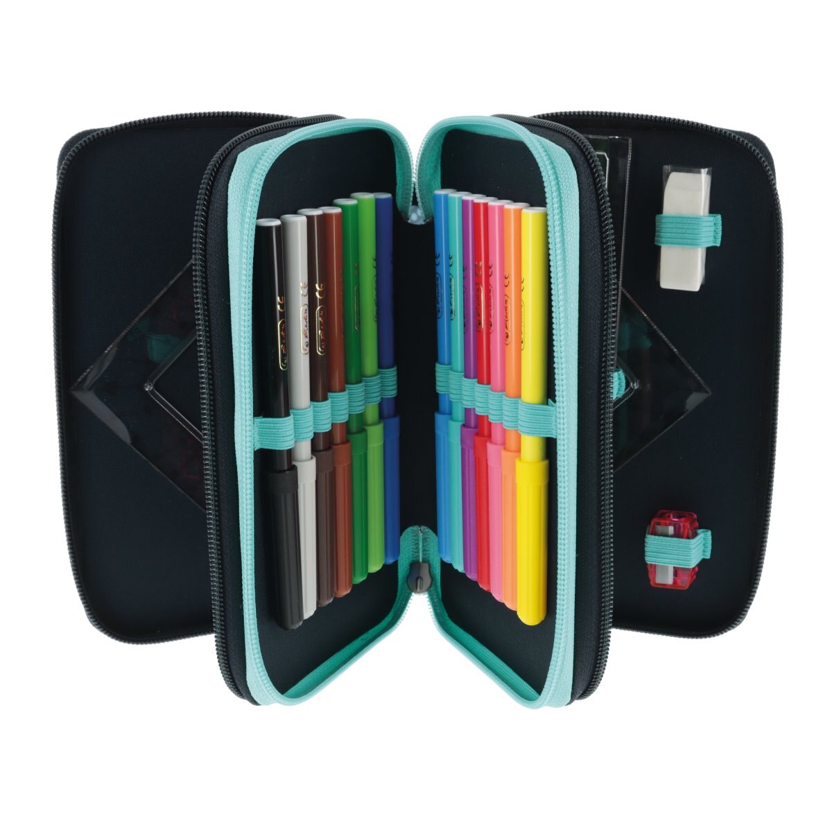 Penar echipat Herlitz 31 piese, 3 compartimente, 19 x 11.5 x 7 cm ...