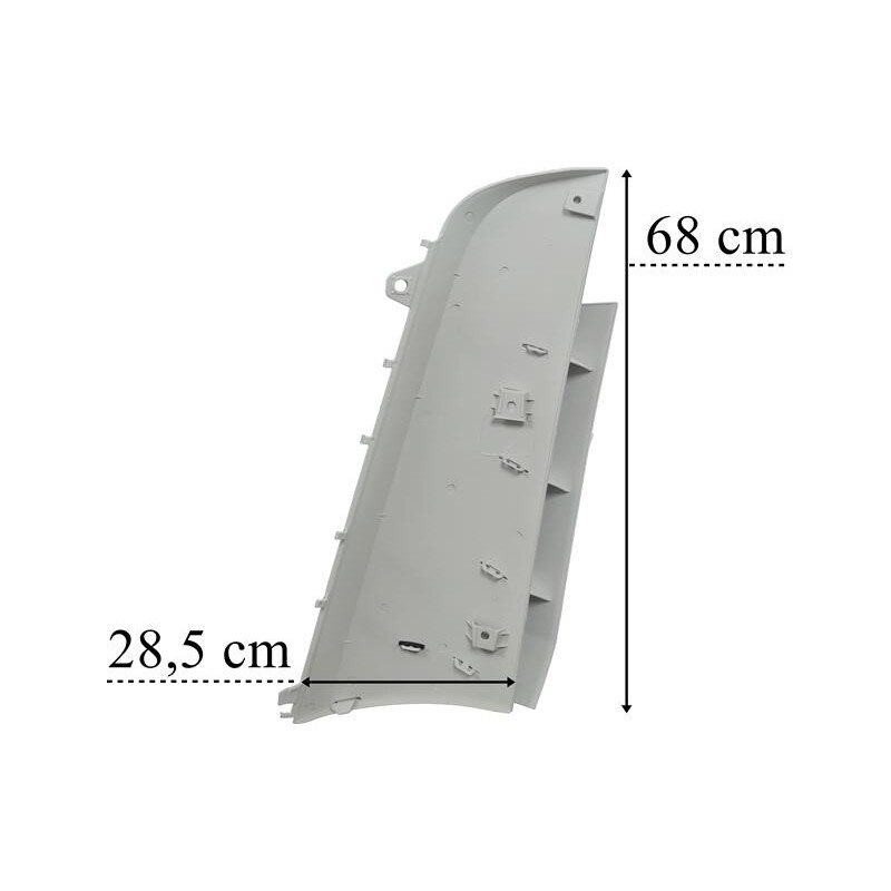 Deflector aer dreapta Lamiro, Mercedes Actros MP4, Plastic, Alb - eMAG.ro