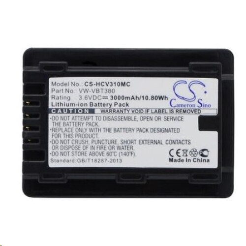 Real Power Panasonic VW-VBT380 3.6VV 3000mAh utángyártott akku Li-ion ...