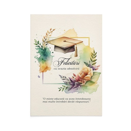 Felicitare Absolvire Graduation Blush Student, Zizula Cards, 105 X 150 ...