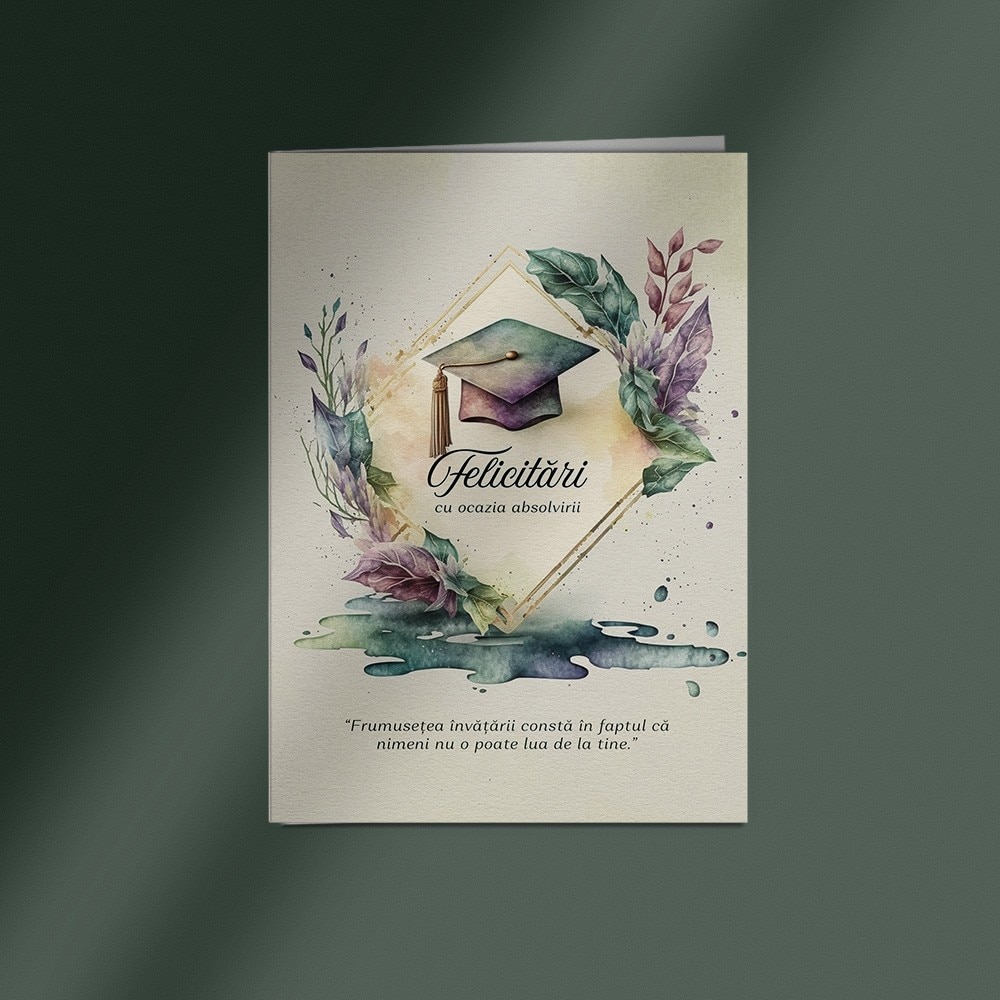 Felicitare Absolvire Graduation Frame Student, Zizula Cards, 105 X 150 ...