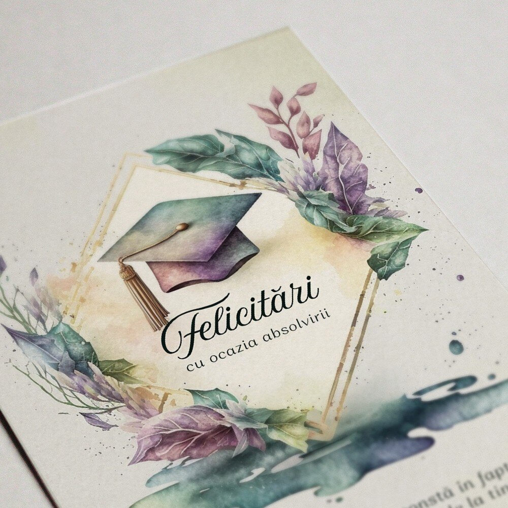 Felicitare Absolvire Graduation Frame Student, Zizula Cards, 105 X 150 ...