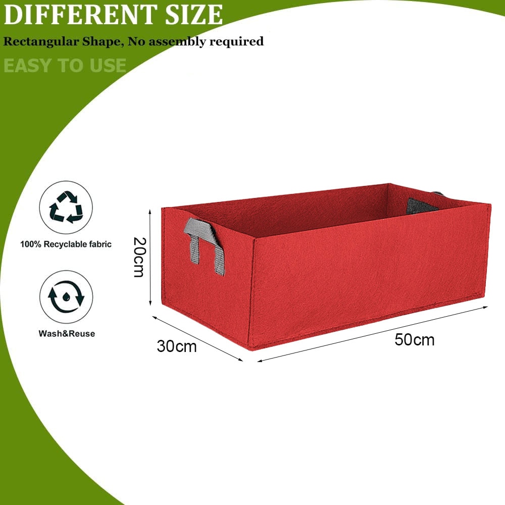 Cutie pentru plante, Pasla, 50x30x20cm, Rosu - eMAG.ro