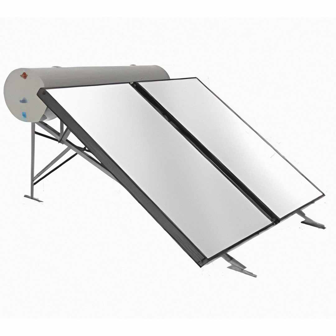 Sistem Panou solar plan presurizat, cu 2 colectoare de Aluminiu, boiler ...