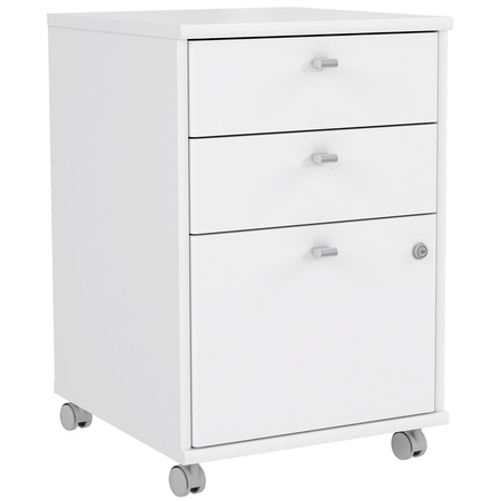 Roll-box birou Forte Net106, dimensiuni 42.4x 45x 63.5, alb - eMAG.ro