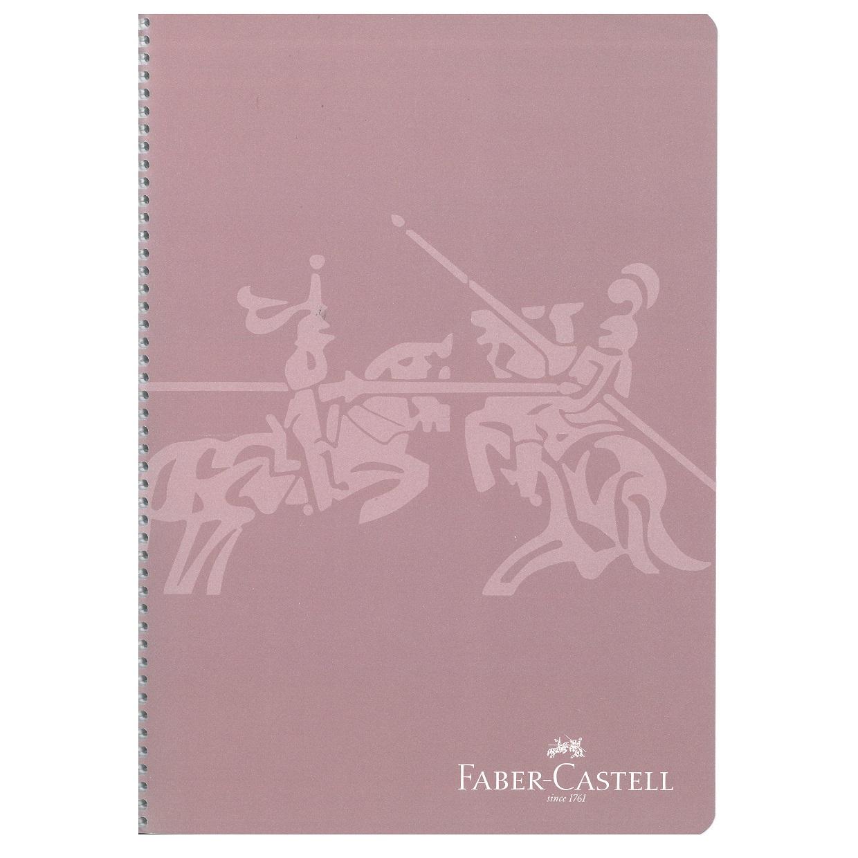 Caiet Faber-Castell A4 cu spira, 100 file, coperta plastic, velin - eMAG.ro