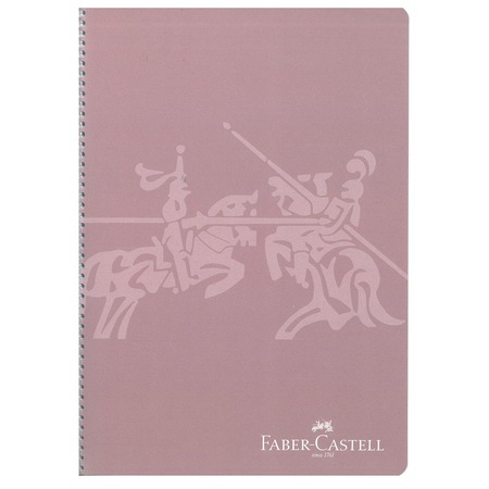 Caiet Faber-Castell A4 cu spira, 100 file, coperta plastic, velin - eMAG.ro