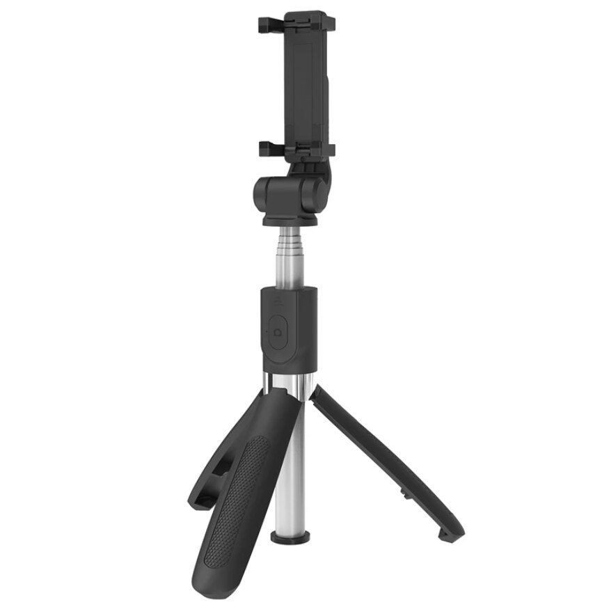 Selfie stick 2 in 1, Zola®, cap rotativ 360 °, reglabil, lungime maxima ...