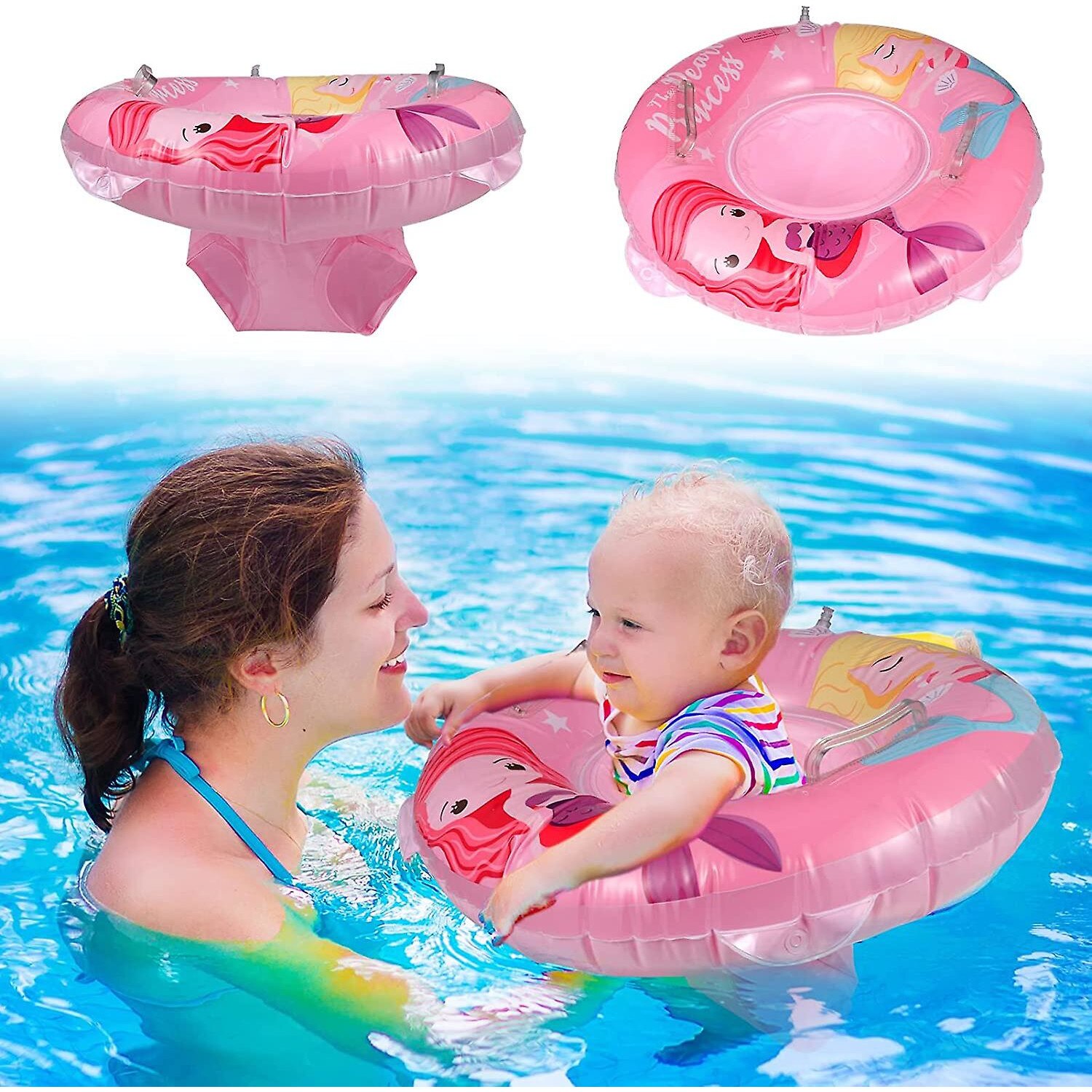 Colac cu chilotel si manere, pentru copii, 60 cm,6-36 luni, roz - eMAG.ro