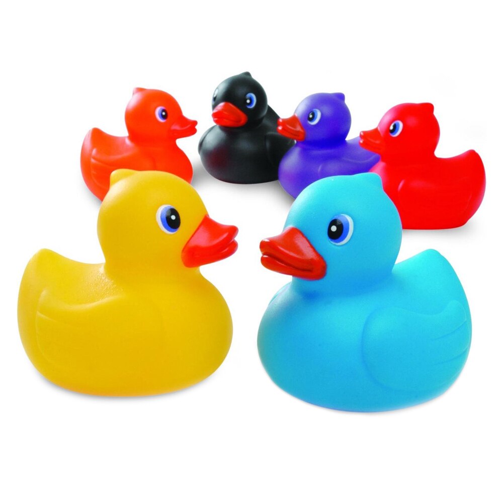 Set 6 Ratuste colorate, jucarii de baie din cauciuc - eMAG.ro