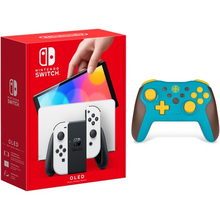Nintendo Switch Oled konzol, fehér, Adventure kontroller - eMAG.hu