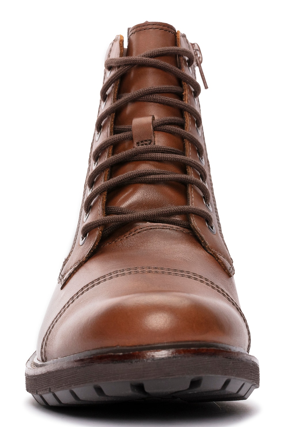 Clarks, Кожени боти Batcombe, Коняк кафяв, 8 - eMAG.bg