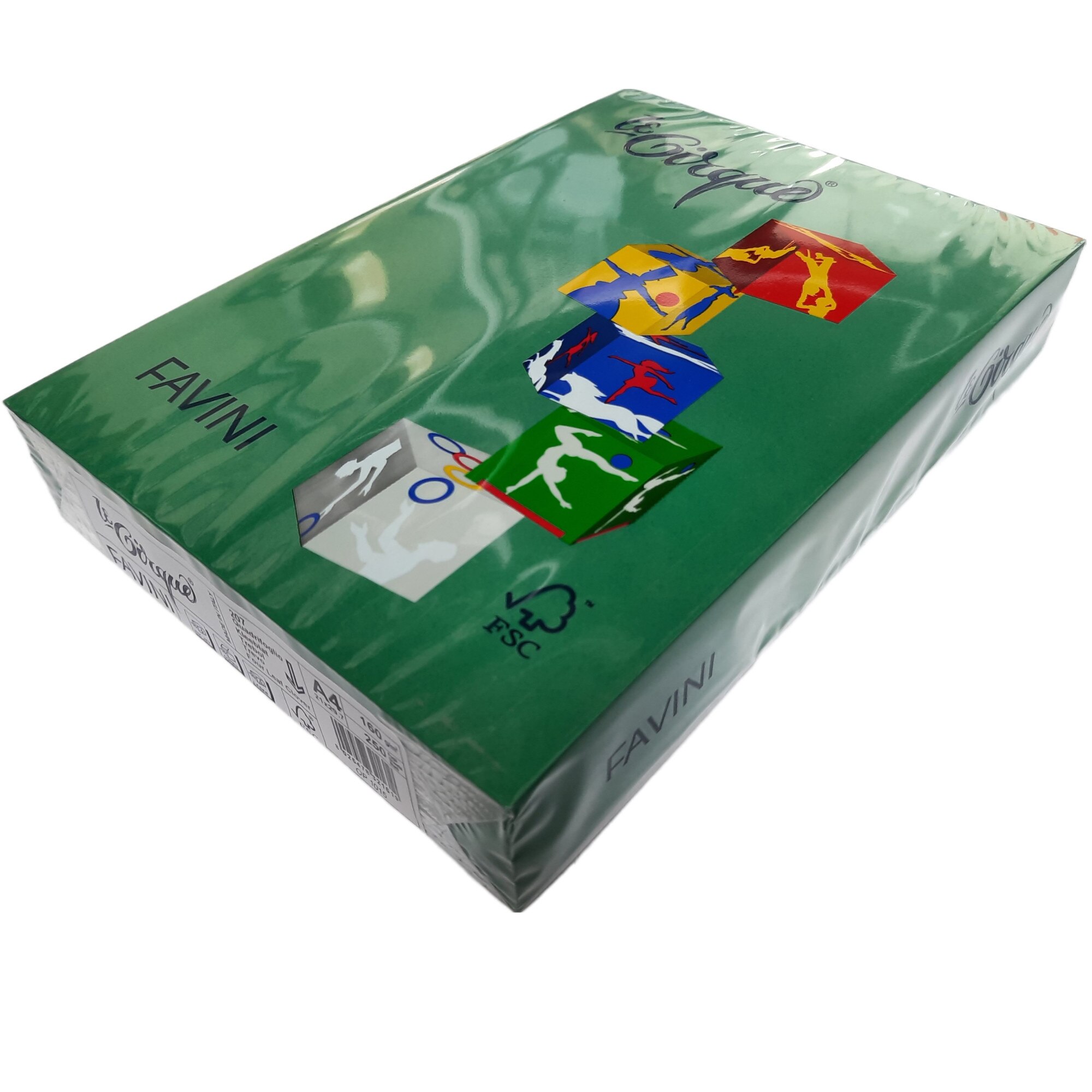 Carton verde padure colorat A4, FLR FAVINI, 160 gr/mp 250 coli/top ...
