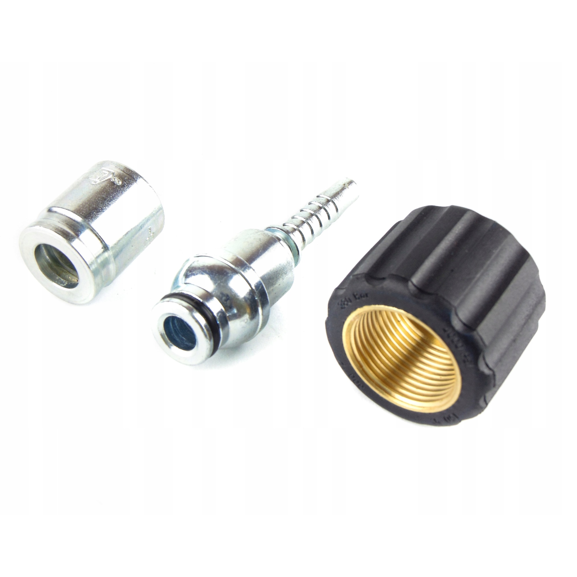 Set 3 fitinguri M22x1,5, Espero, Pentru furtun KARCHER HD/HDS, Argintiu/Negru - eMAG.ro