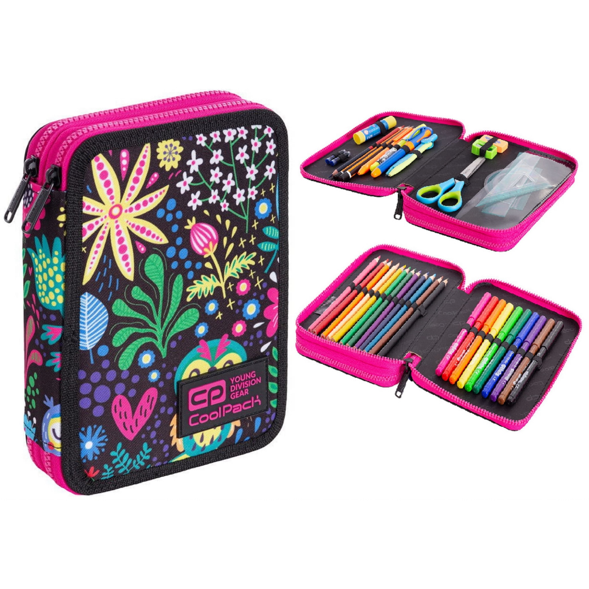 Penar echipat cu 38 de rechizite, CoolPack, Poliester, Multicolor - eMAG.ro