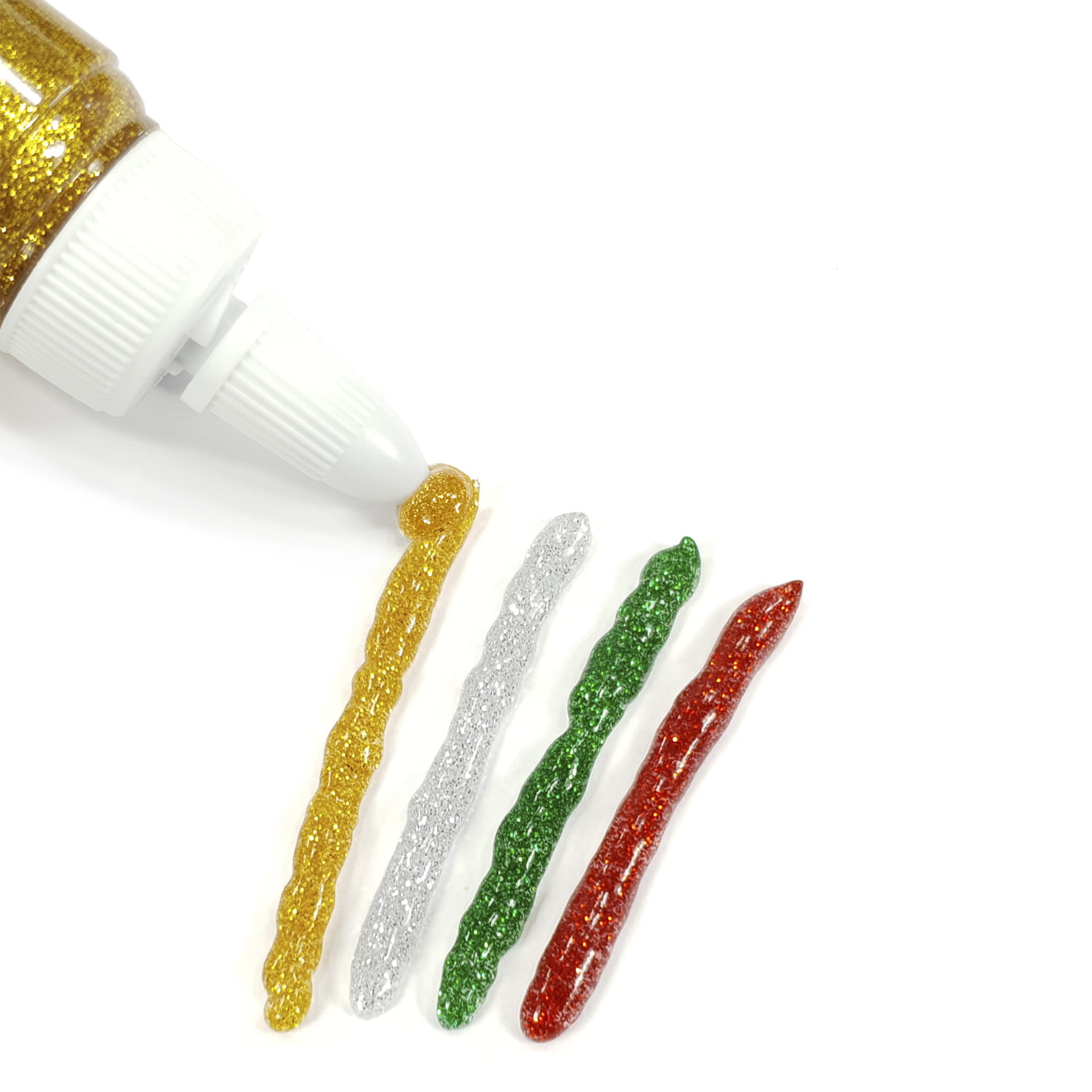 Set lipici lichid cu sclipici, Kidea, Multicolor, 50ml - eMAG.ro