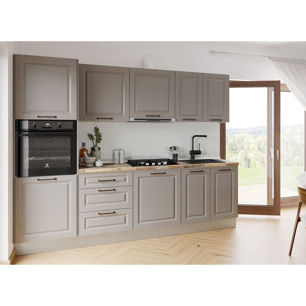 Set Bucatarie Cucina - Gri Structo, L 266 x A 61 x H 210 cm - eMAG.ro