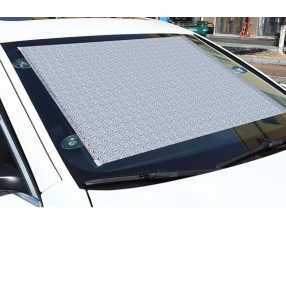 Rulou retractabil, argintiu, pentru casa sau masina 58 cm x 125 cm ...