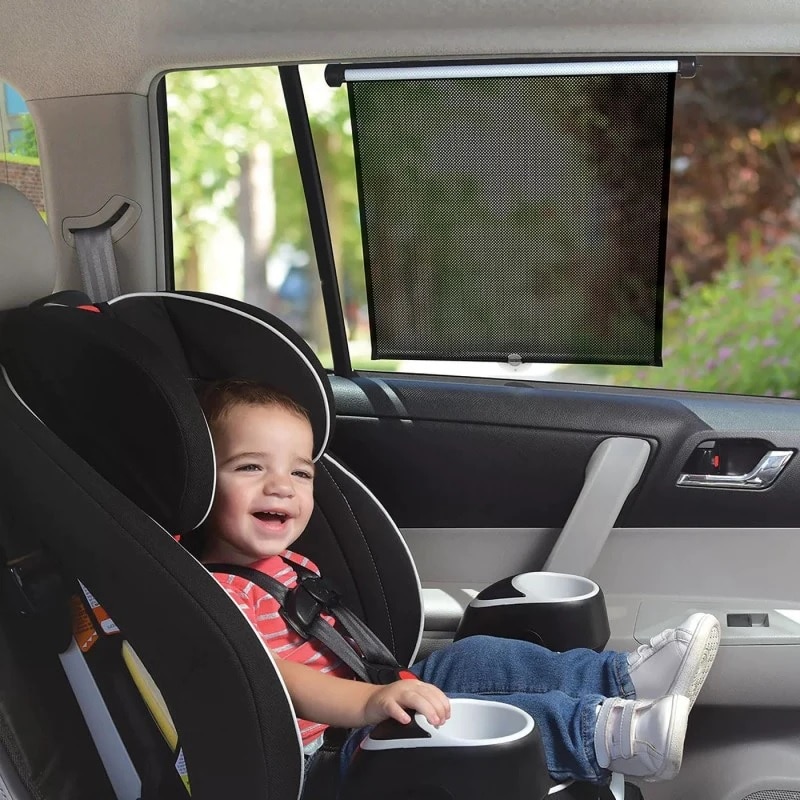 Set 2 Parasolar Auto Retractabile pentru Geamuri Laterale, Welora®, Cu ...