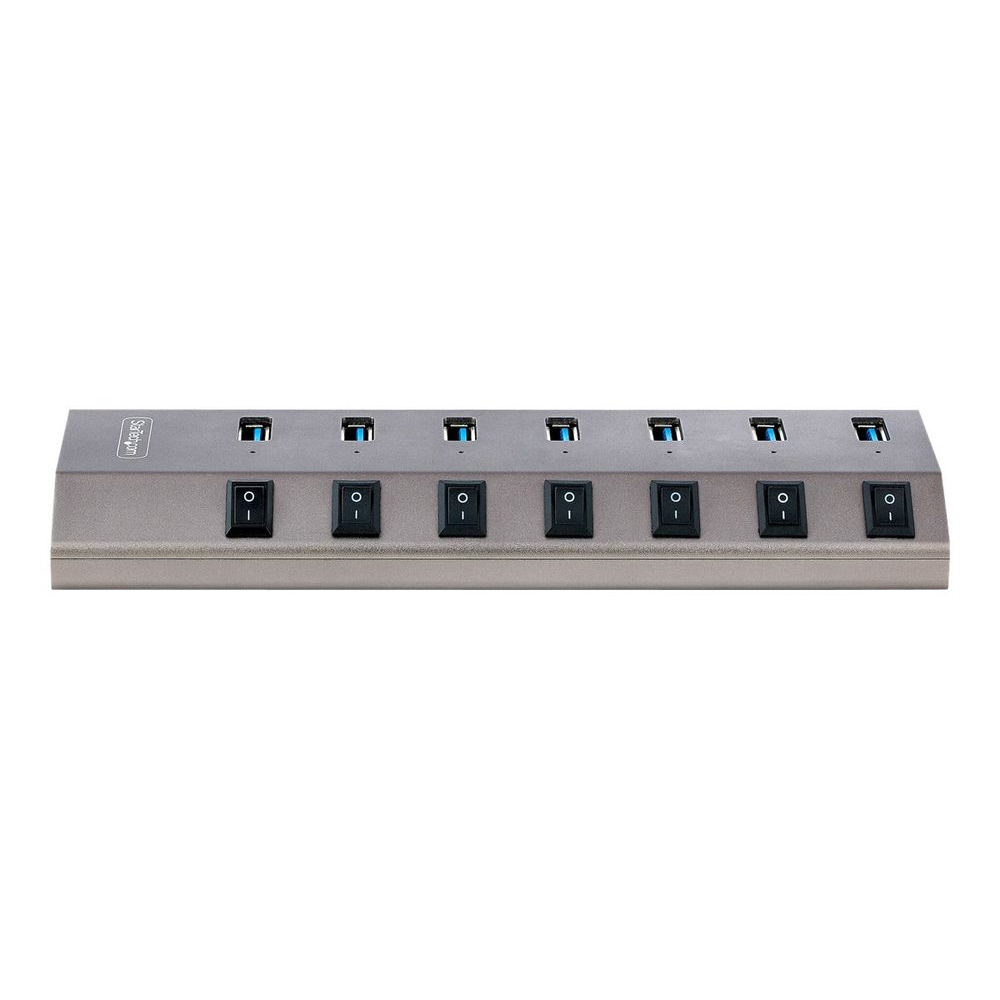StarTech.com 7-Port Self-Powered USB-C Hub with Individual On/Off ...