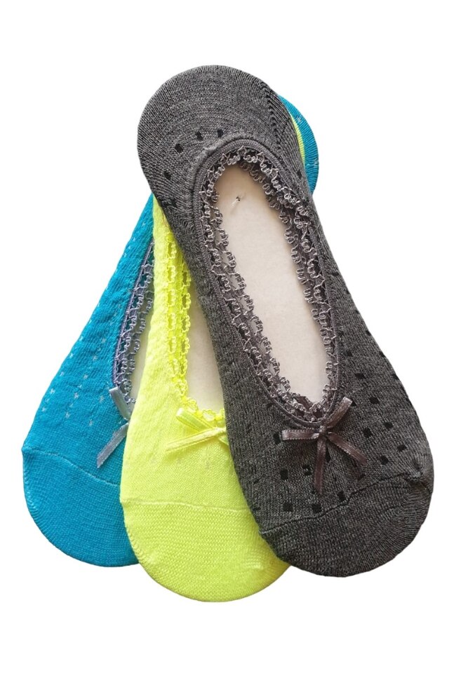 Talpici dama, set 3 perechi, multicolor, one size - eMAG.ro