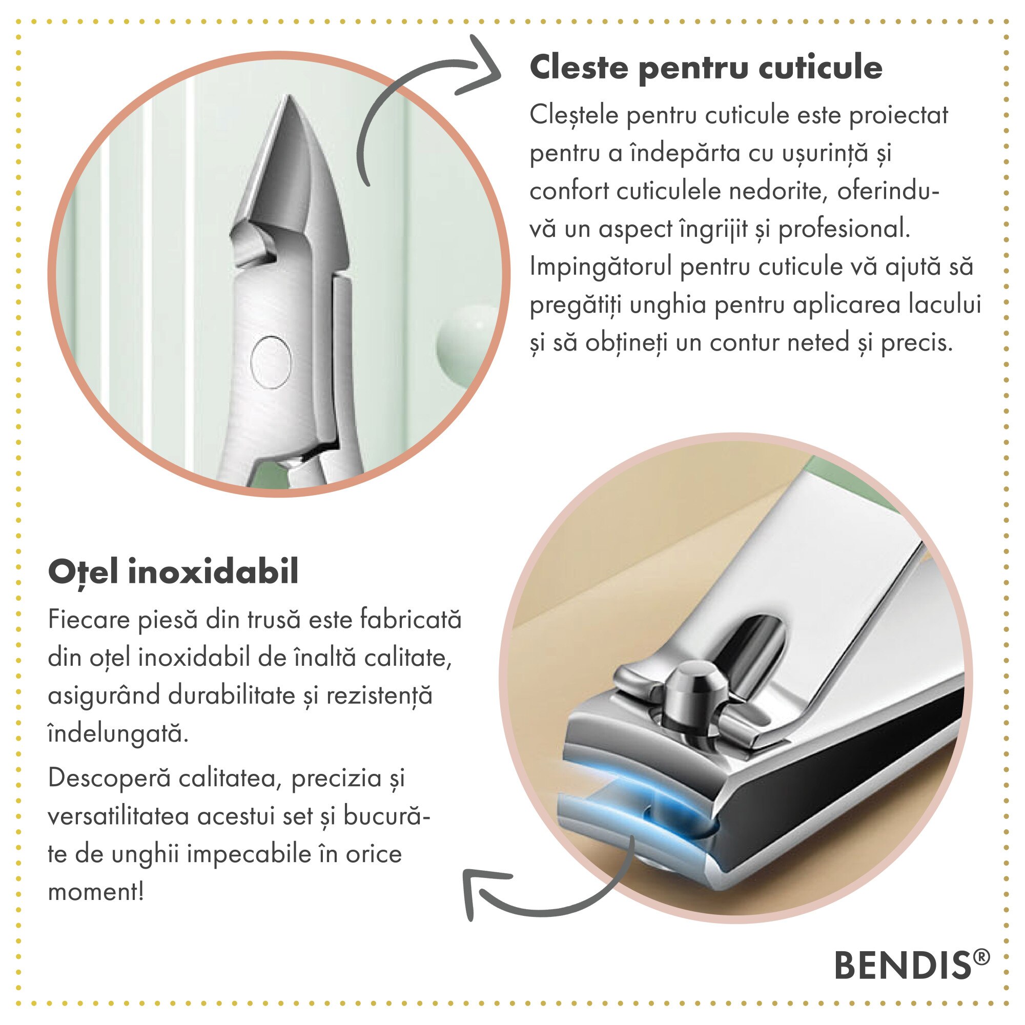 Trusa Profesionala de Manichiura Pedichiura, set de 18 piese din otel inoxidabil, durabil, usor ...