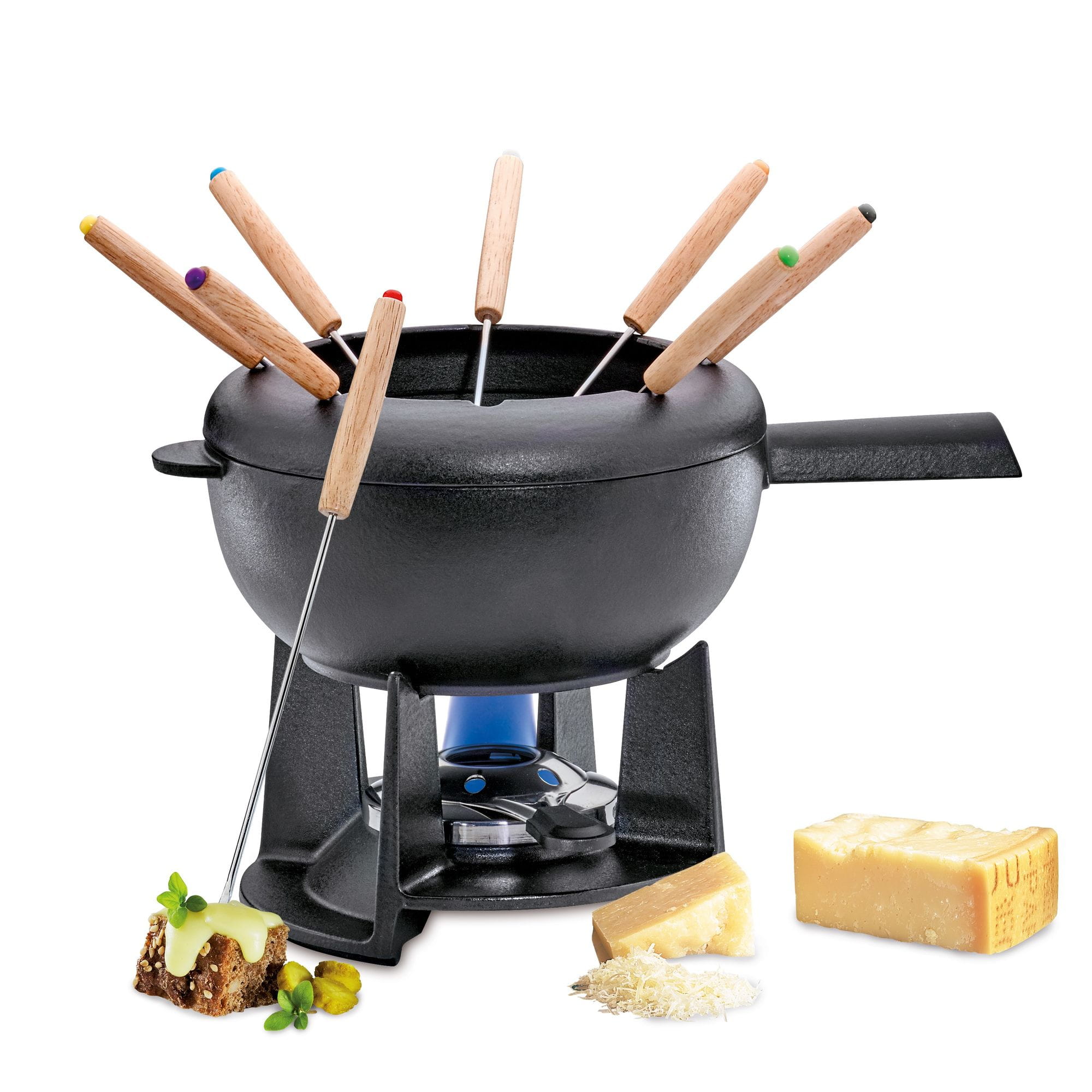 Set fondue cu branza, 8 locuri, Spring 2.0 L, Fonta, Neagru - eMAG.ro
