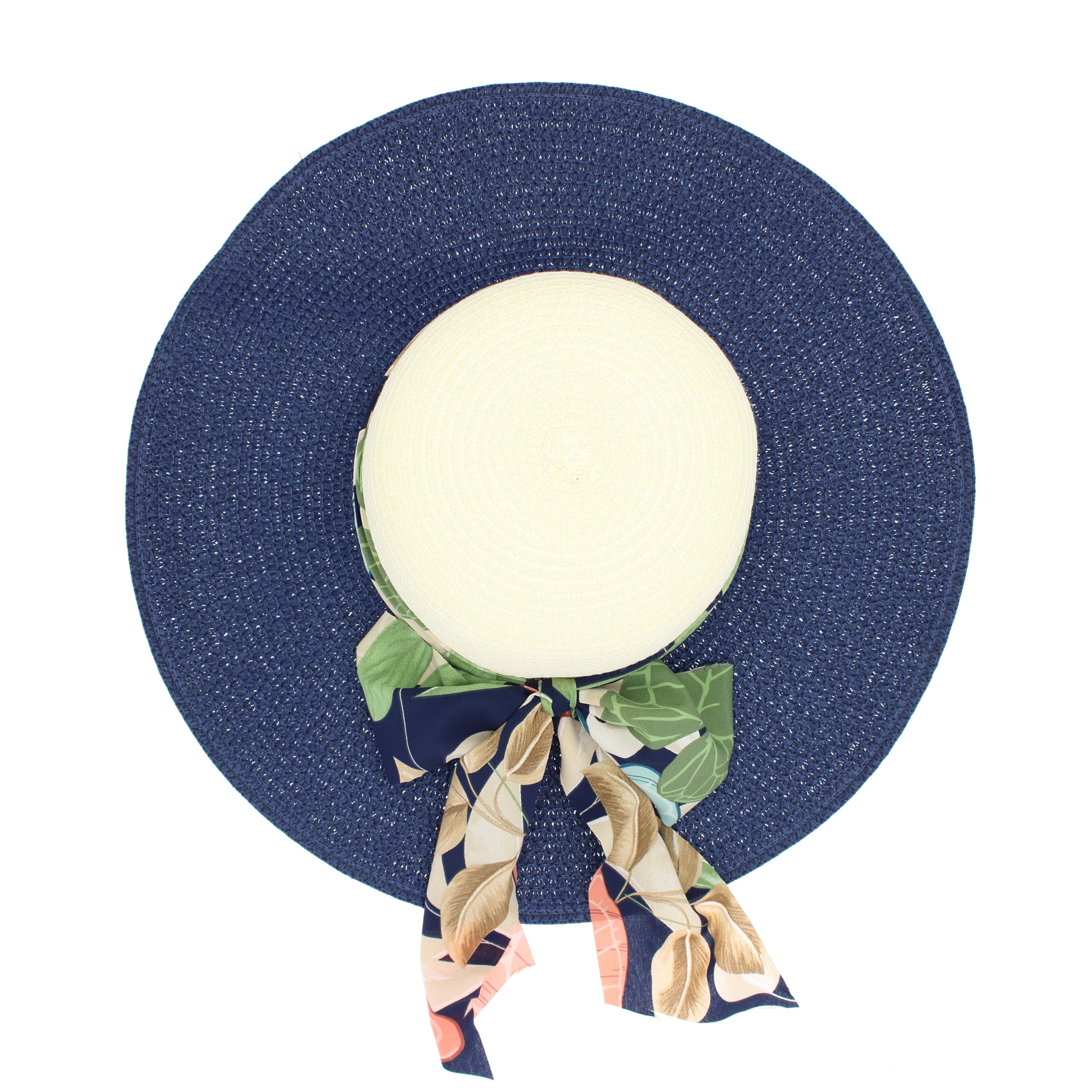 Palarie de soare, dama, Anoul, din paie de hartie, one size, bor mare ...